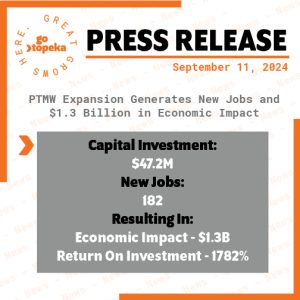 PTMW EXPANDING IN TOPEKA AREA, CREATING NEARLY 200 NEW JOBS AND ...